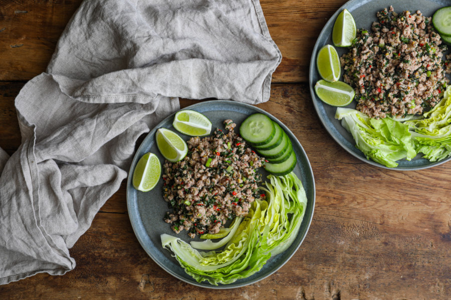 Pork Larb Recipe - Authentic Thai Flavours With Fresh Herbs & Lime
