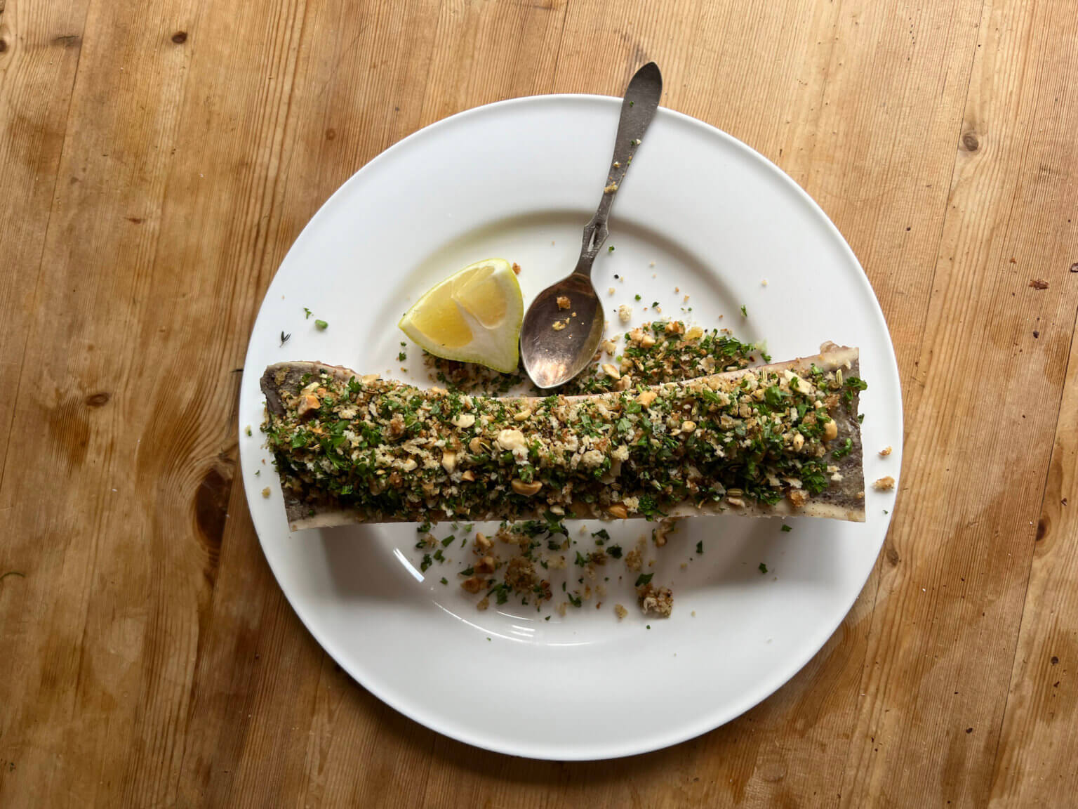 Val Warner’s Marrow Bone Canoe & Crumb