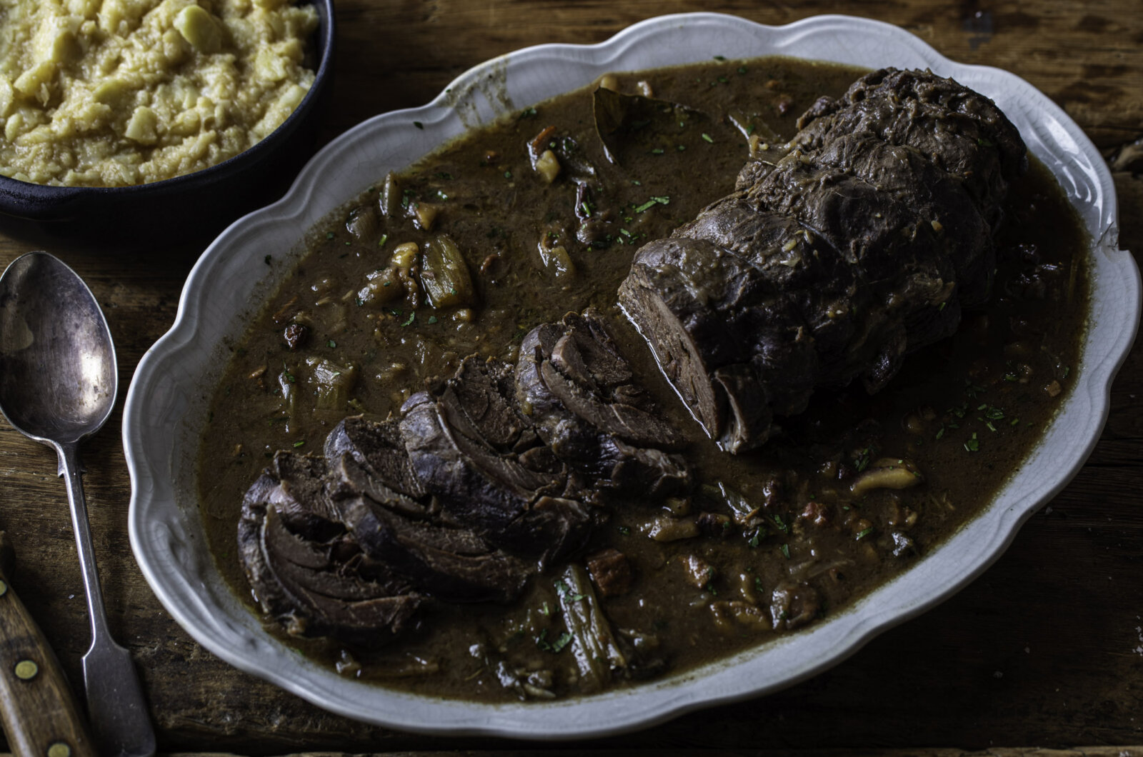 Braised Venison Neck, Chestnuts And Cider Recipe By George Ryle
